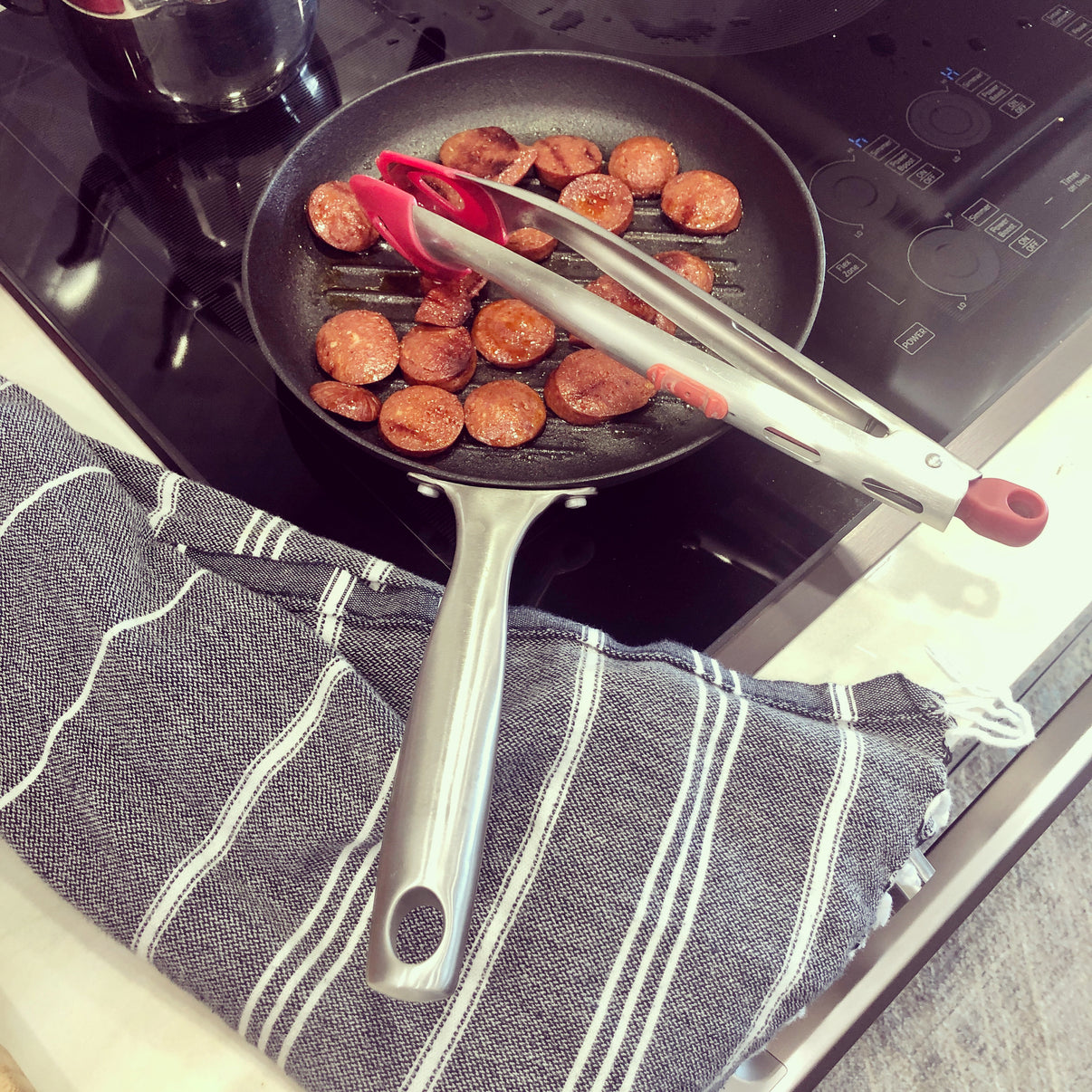 STRIPY Turkish Kitchen Towels - Turkish Towels Etc.